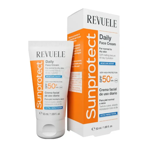 Revuele Daily Face Cream SPF 50 For Normal to Dry Skin 50ml - Beautiegen