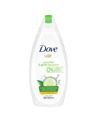 Dove Cucumber & Green Tea Scent Body Wash 500ml - Beautiegen