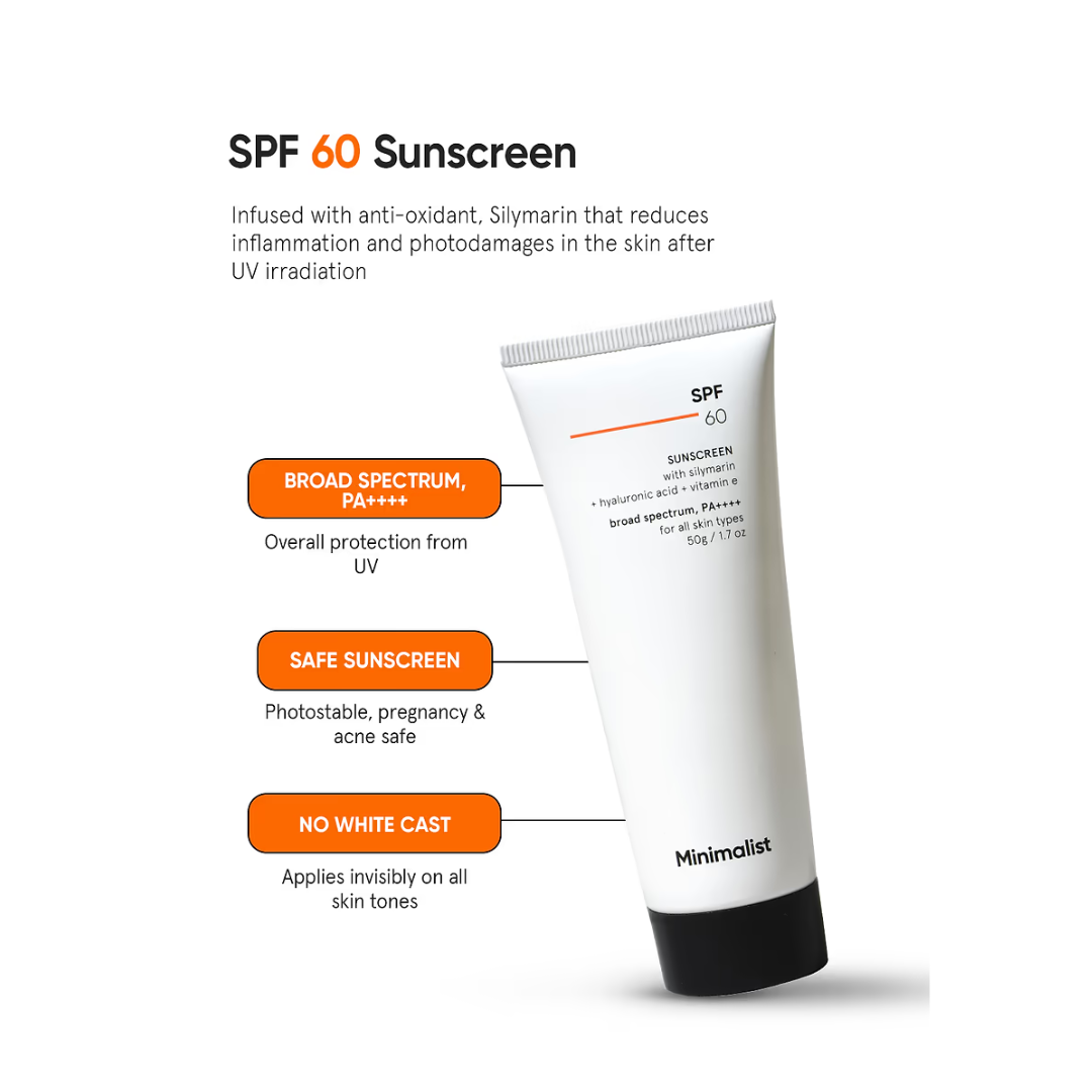 Minimalist Sunscreen SPF 60 PA++++ 50g - Beautiegen